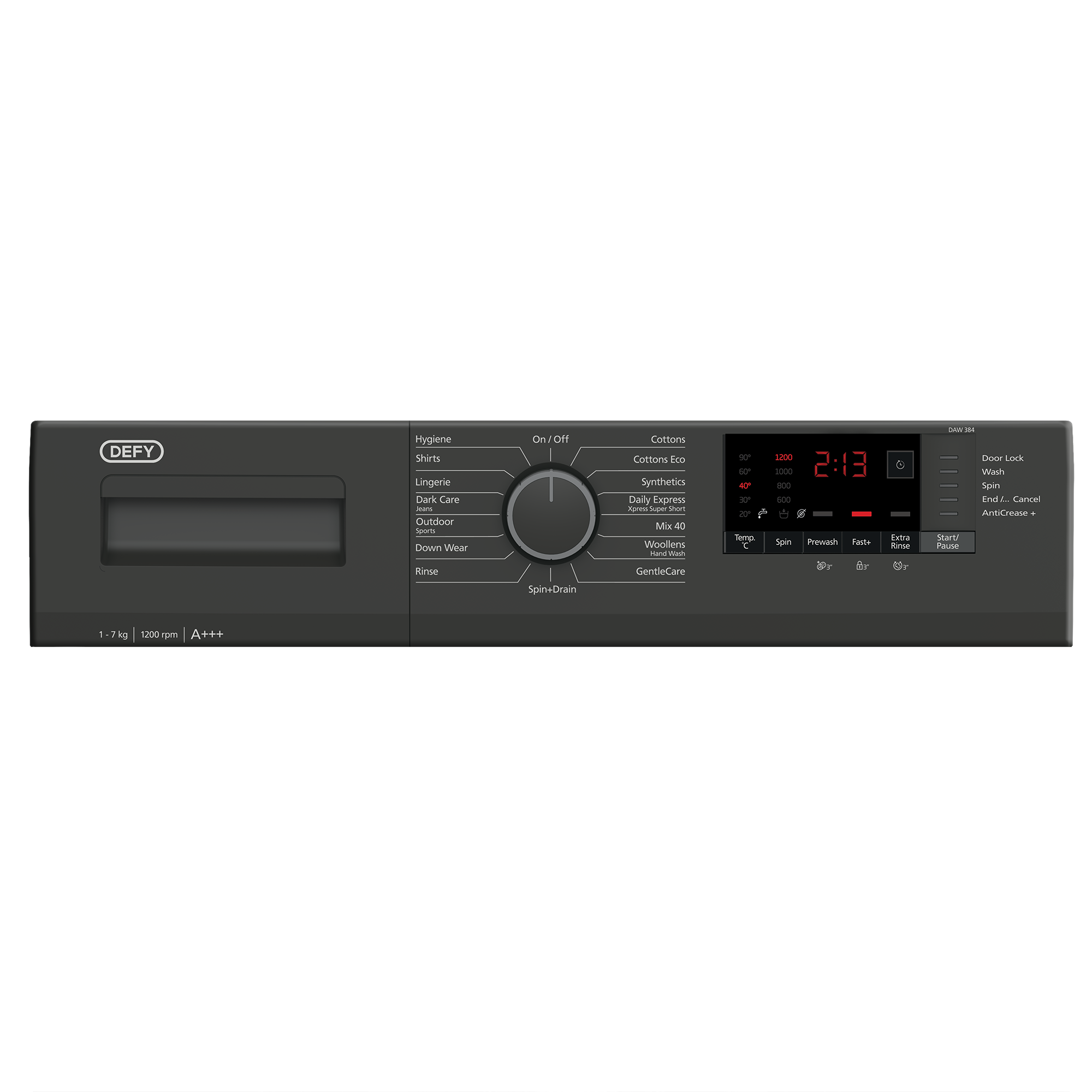 DAW384 | Freestanding Washing Machines (Front-Loading) | DEFY